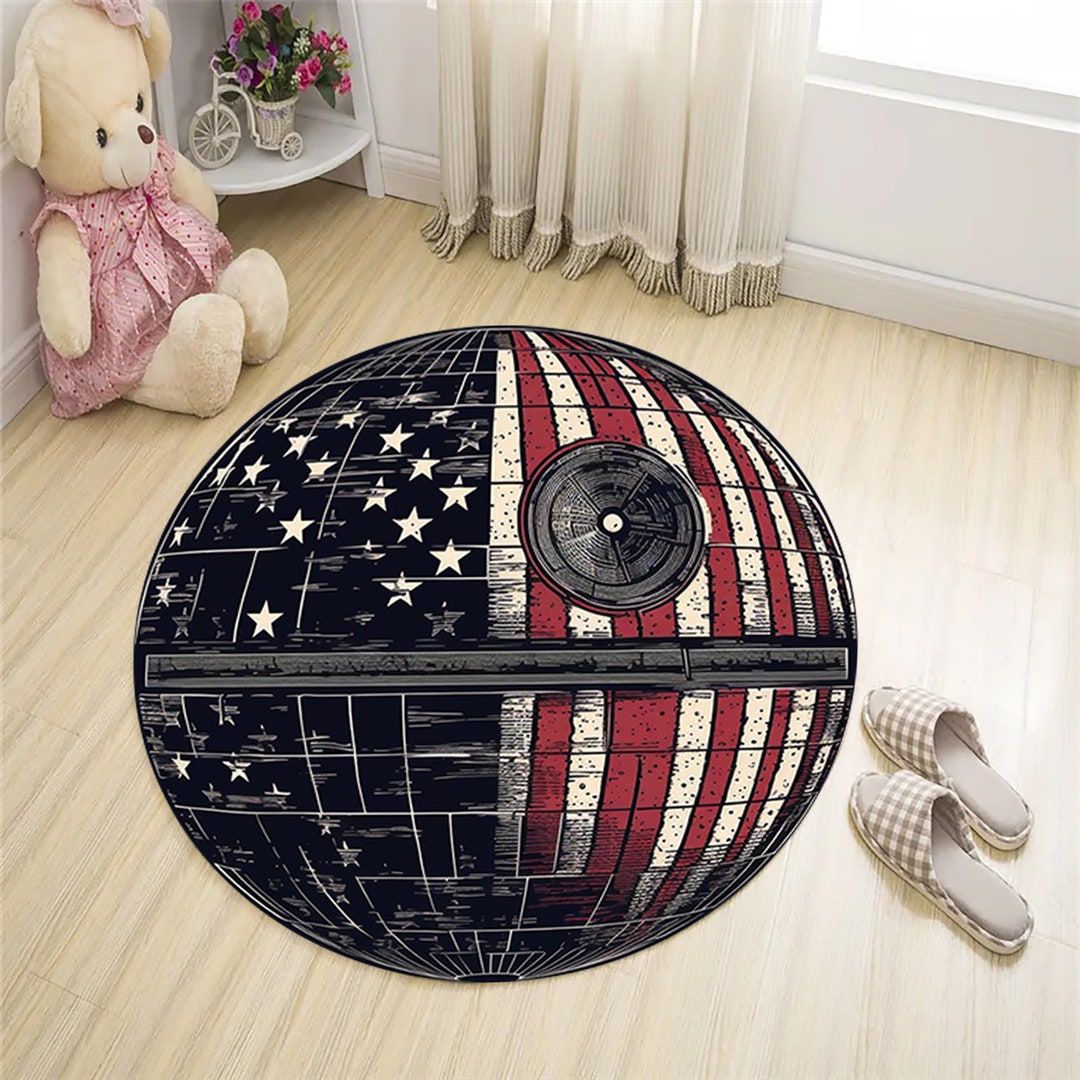 United States Rug, Death Star Rug, Starwars Rug, Boys Room Carpet, USA ...