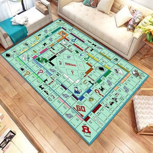 Monopoly Rug, Monopoly Ultimate Rug, Kids Room Decor, Play Mat Rug ...