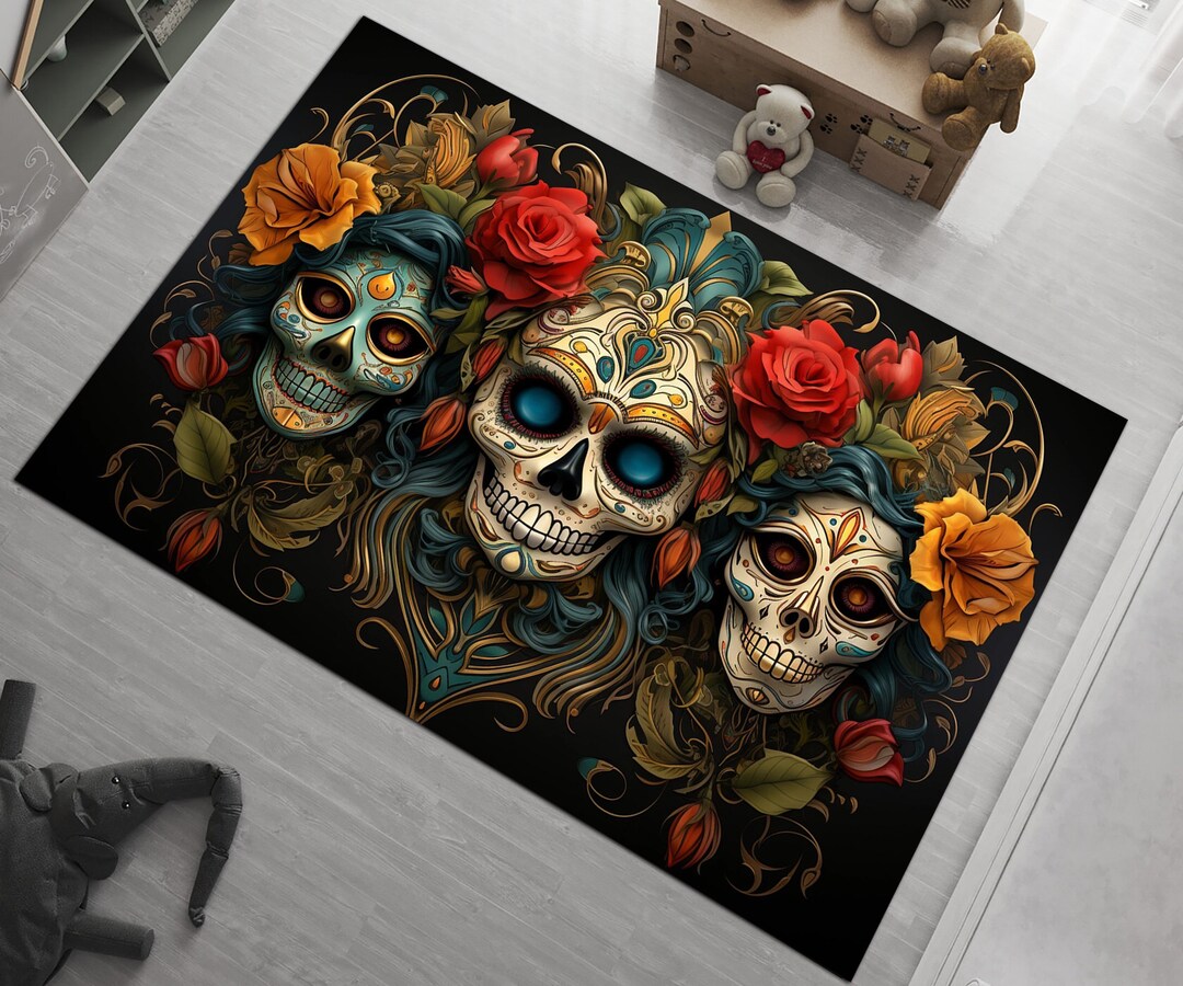 Tattoo Design Rug, American Tattoo Rug, Traditional Tattoo Rug, Old ...