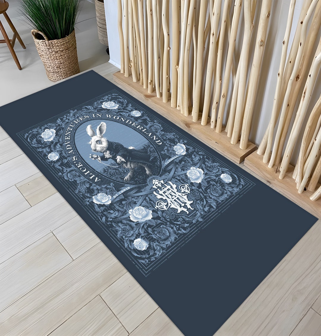 Alice in Wonderland, Alice Rug, White Rabbit Rug, Movies Rug,movie Room ...