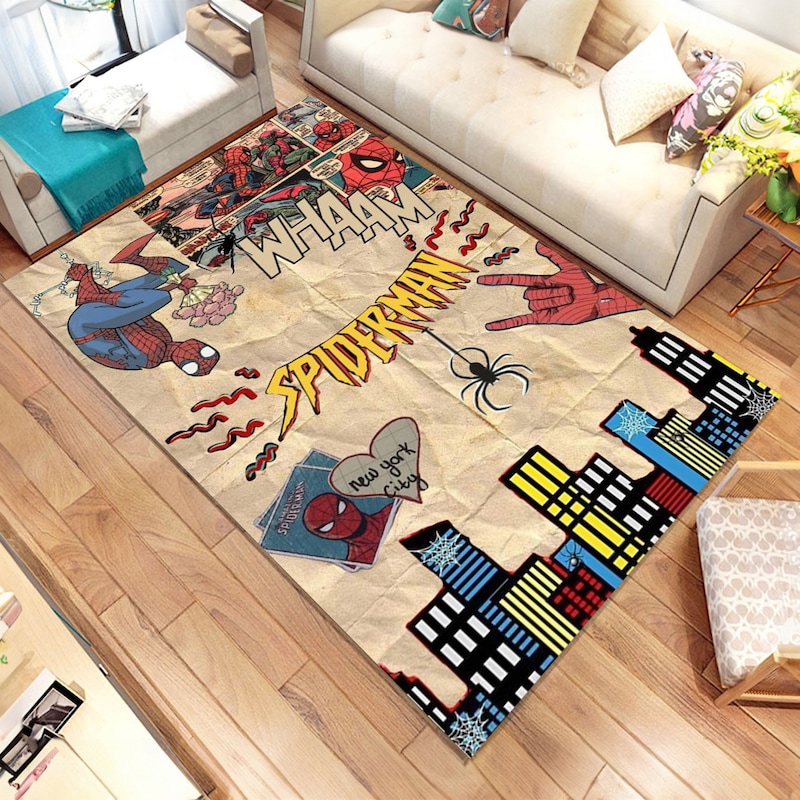 Spiderman Rug - Etsy