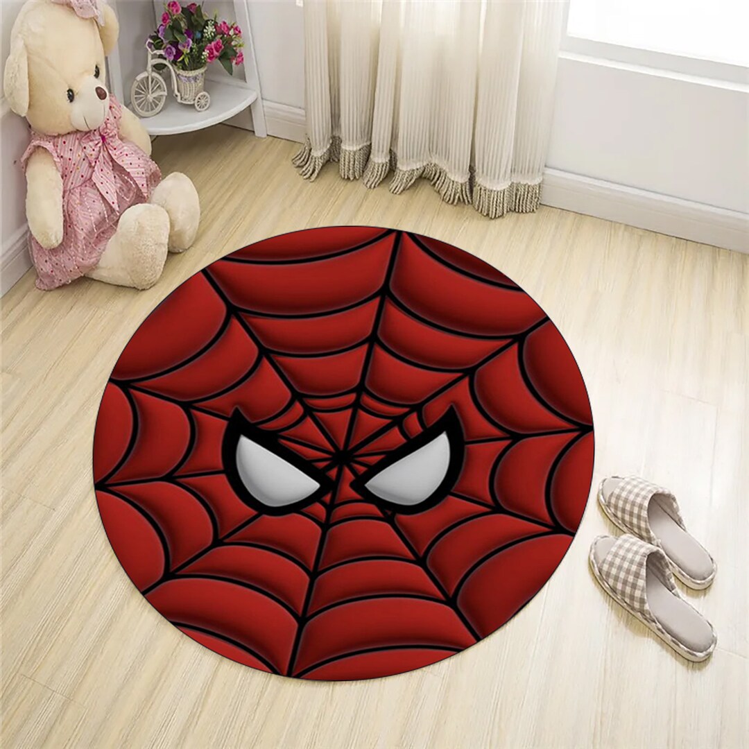 Spiderman Rug, Spider Man Rug, Superhero Rug, Super Hero Rug, Kids Room ...