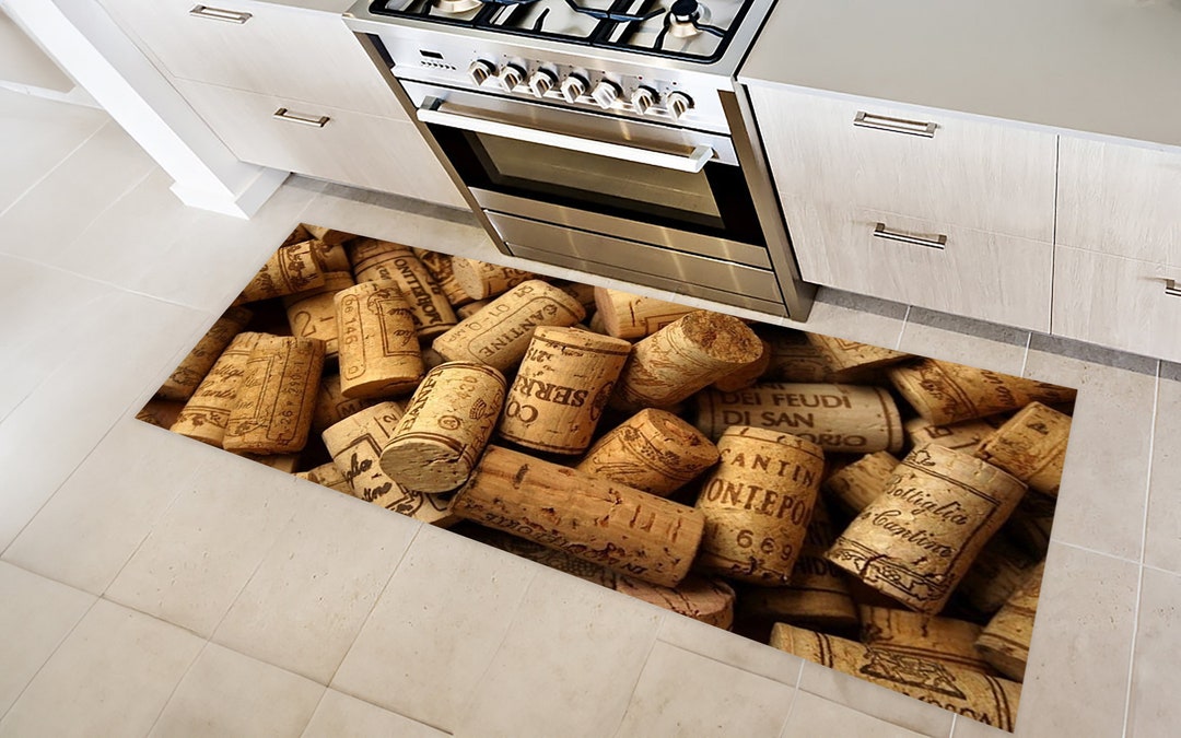 Wine Rug, Wine Cork Rug, Grape Wine Themed, Kitchen Decor Rug,fashion ...