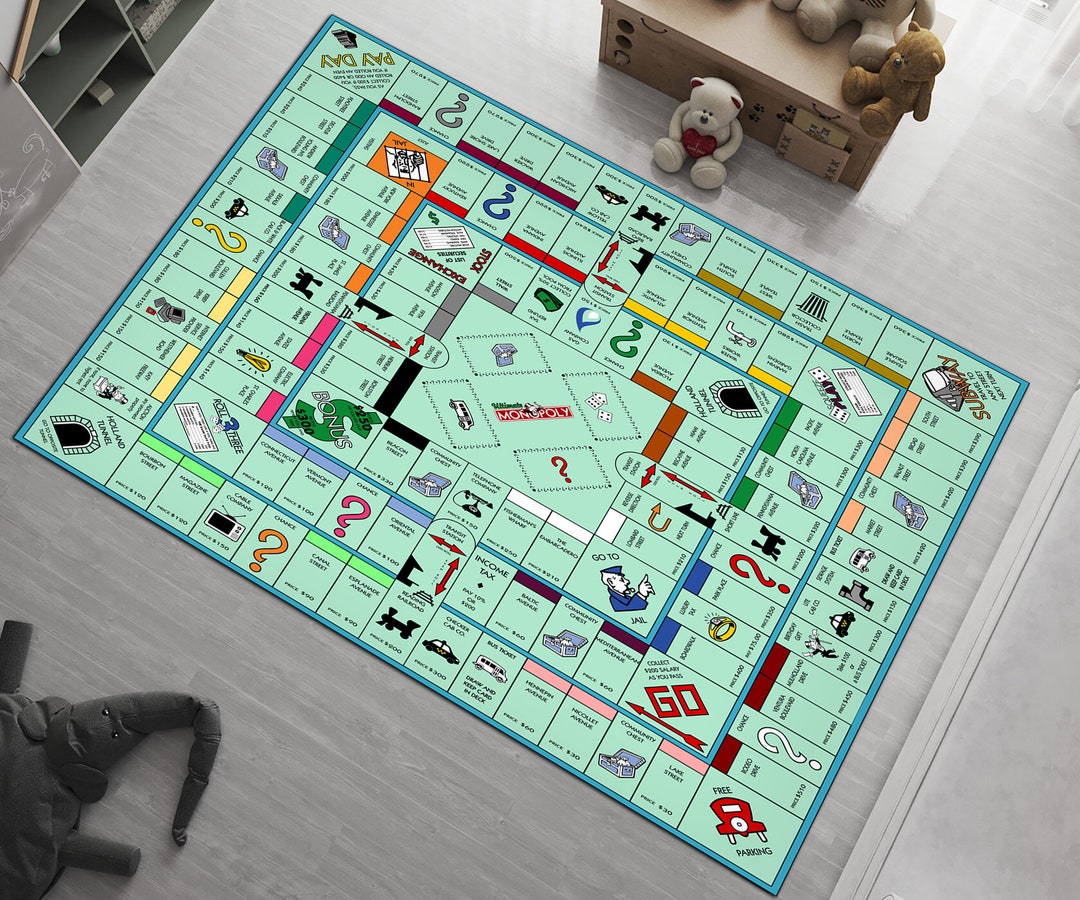 Monopoly Rug, Monopoly Ultimate Rug, Kids Room Decor, Play Mat Rug ...