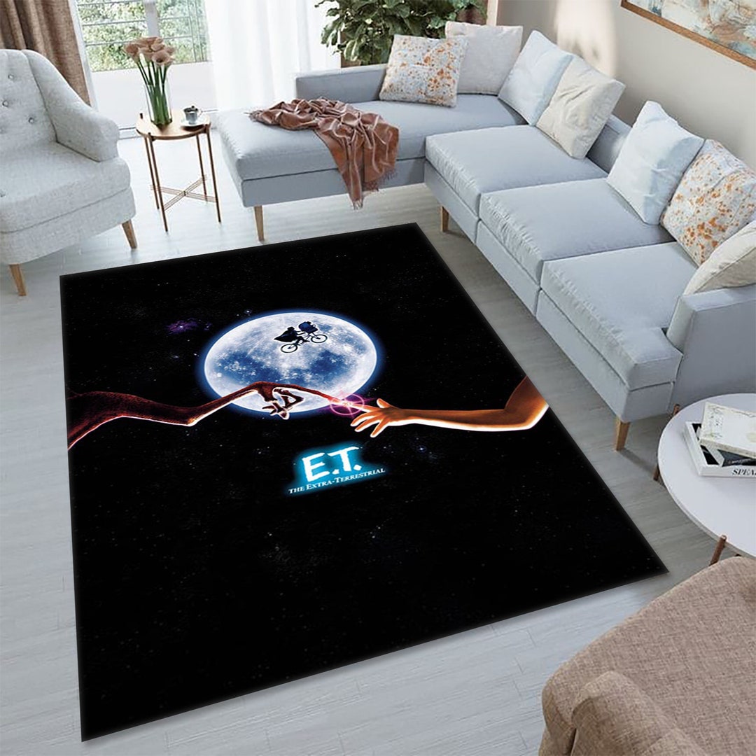 E.T Rug the Extra Terrestrial Design Alien Themed Rug Movie - Etsy