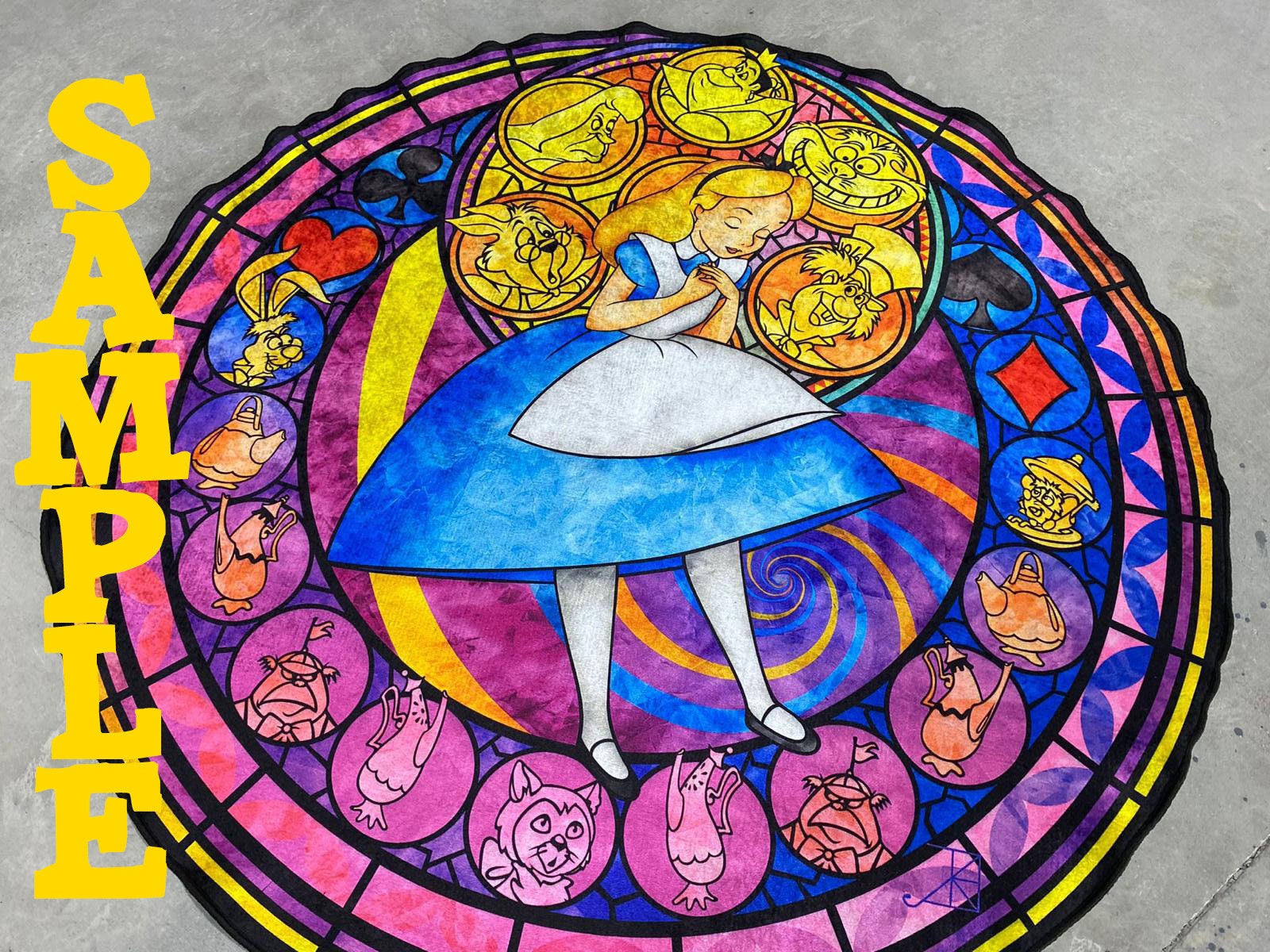 Alice in Wonderland, Alice Rug, White Rabbit Rug, Movies Rug, Movie ...