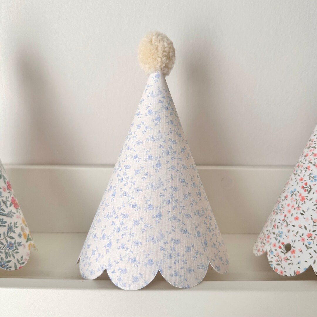 Children's Birthday Party Hat With Floral Pattern,birthday Party Hat ...