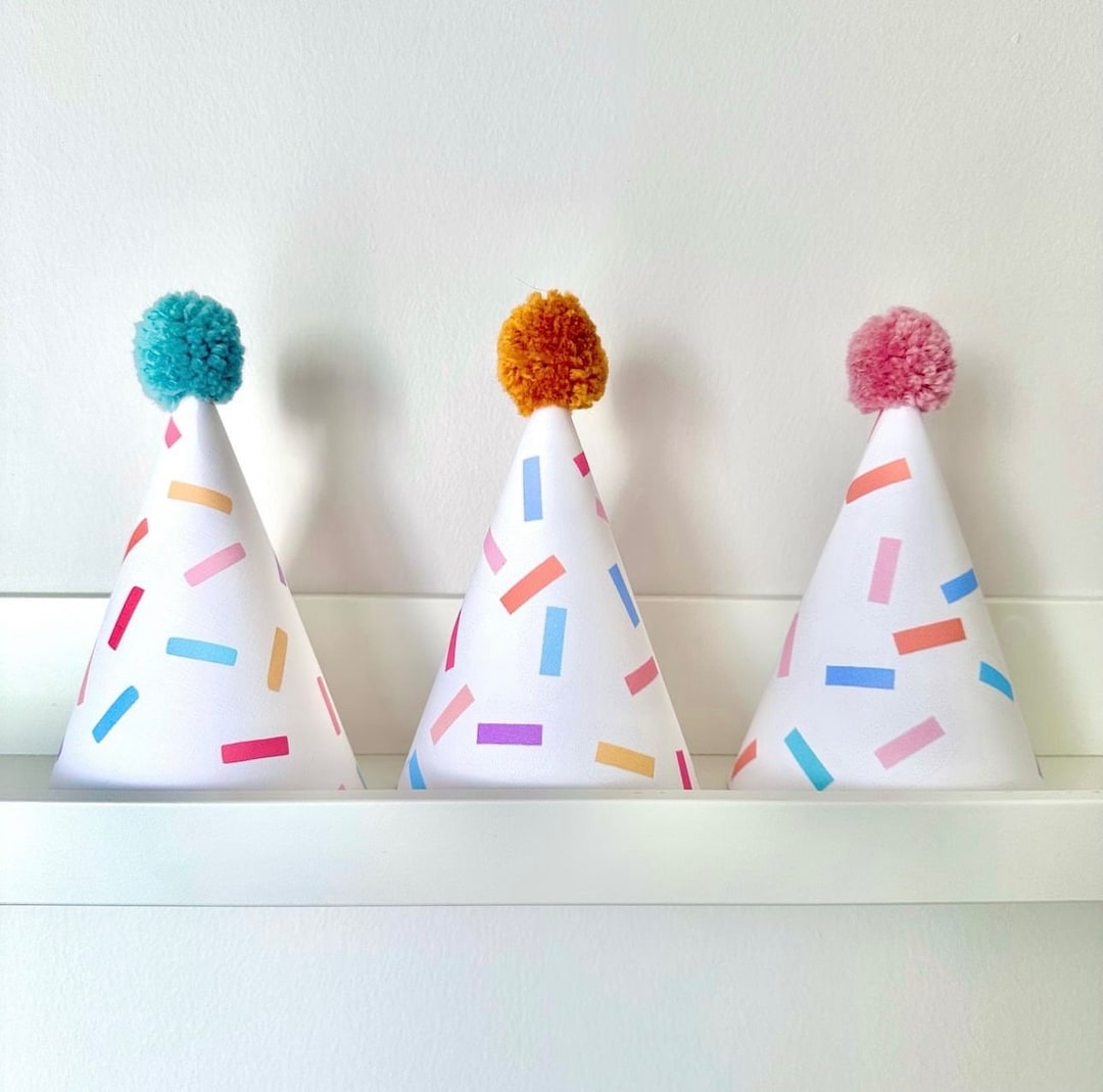 Confetti Birthday Party Hat for Kids, Children, Paper Birthday Hat ...