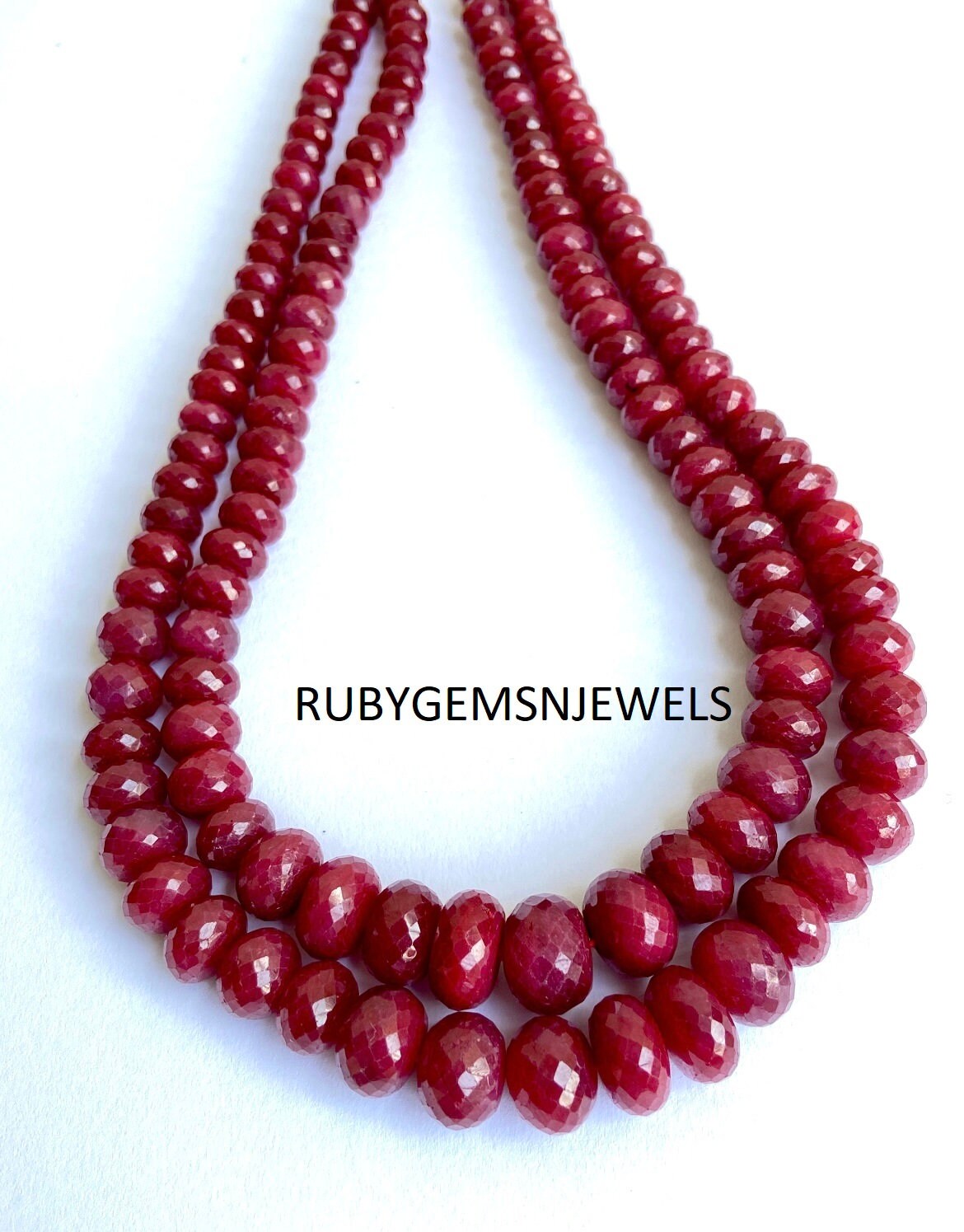 Natural Ruby Beads, Ruby Faceted Beads, Nicely Faceted Ruby Beads, African Ruby Beads, 7-12 MM ...