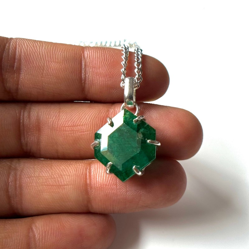 Emerald Pendant - Etsy