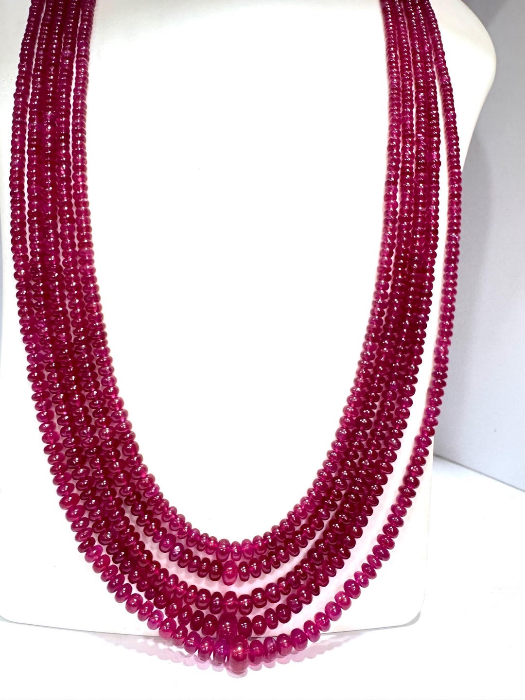 Natural Pink Ruby Beads, Ruby Smooth Beads, Nicely Plain Ruby Beads ...