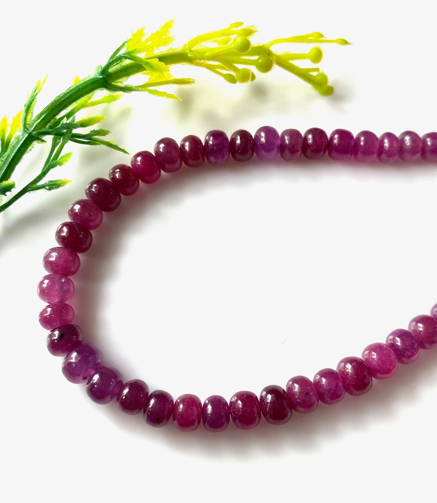Natural Ruby Beads, Ruby Smooth Beads, Nicely Plain Ruby Beads, African ...