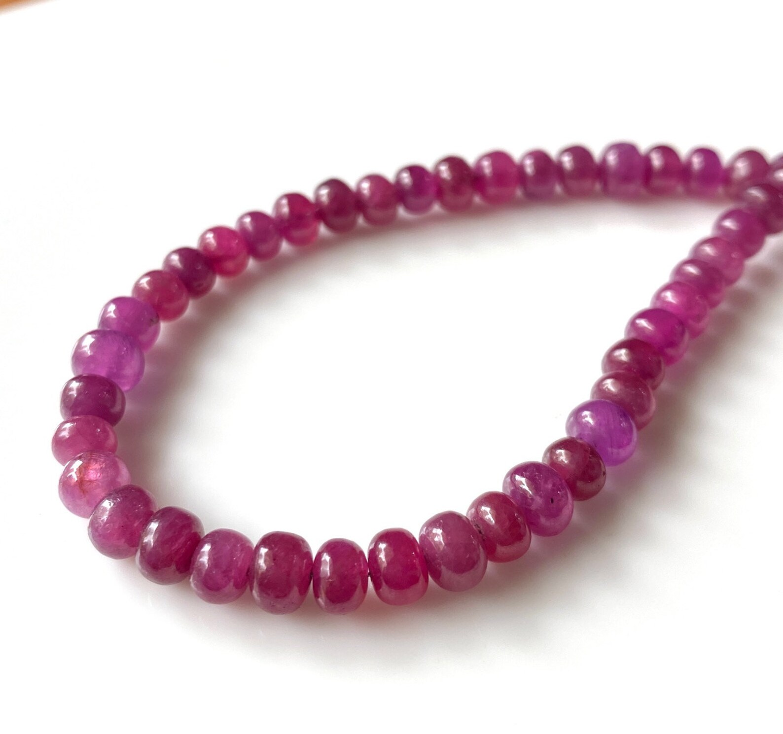 Natural Ruby Beads, Ruby Smooth Beads, Nicely Plain Ruby Beads, African ...