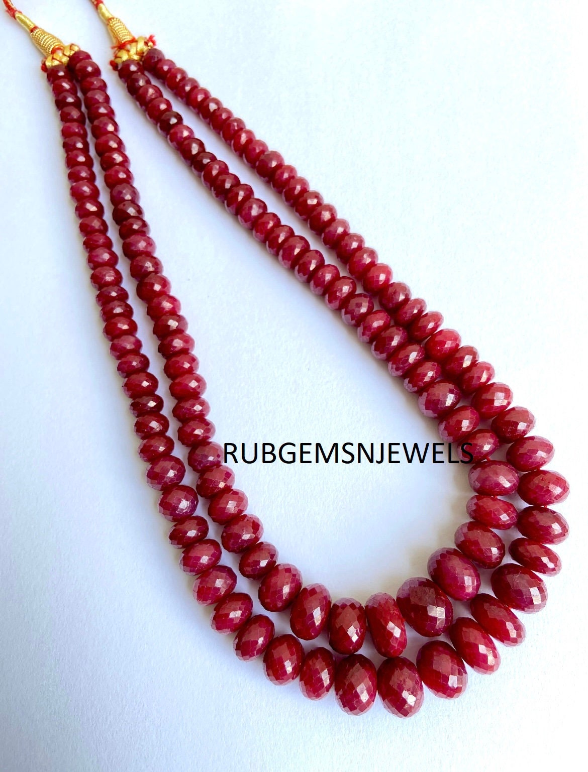 Natural Ruby Beads, Ruby Faceted Beads, Nicely Faceted Ruby Beads, African Ruby Beads, 7-12 MM ...