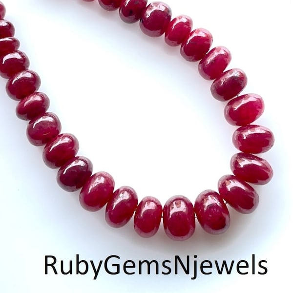 Natural Ruby Beads - Etsy