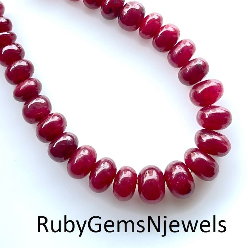 Natural Ruby Beads - Etsy