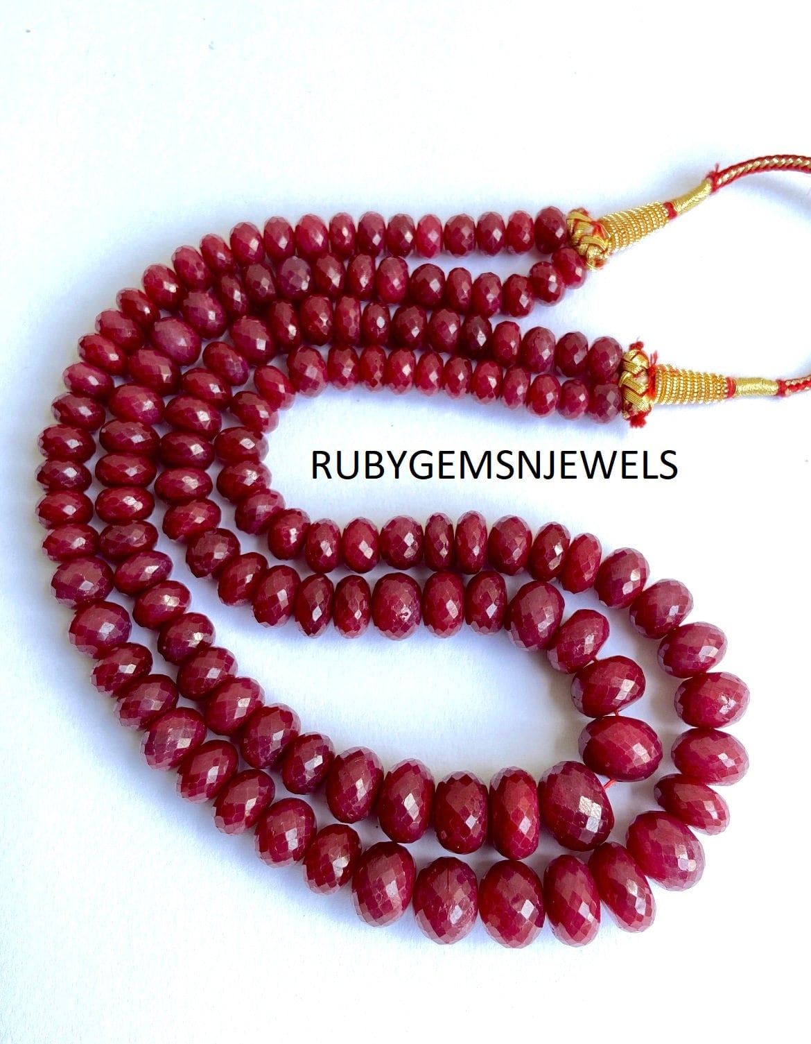 Natural Ruby Beads, Ruby Faceted Beads, Nicely Faceted Ruby Beads ...