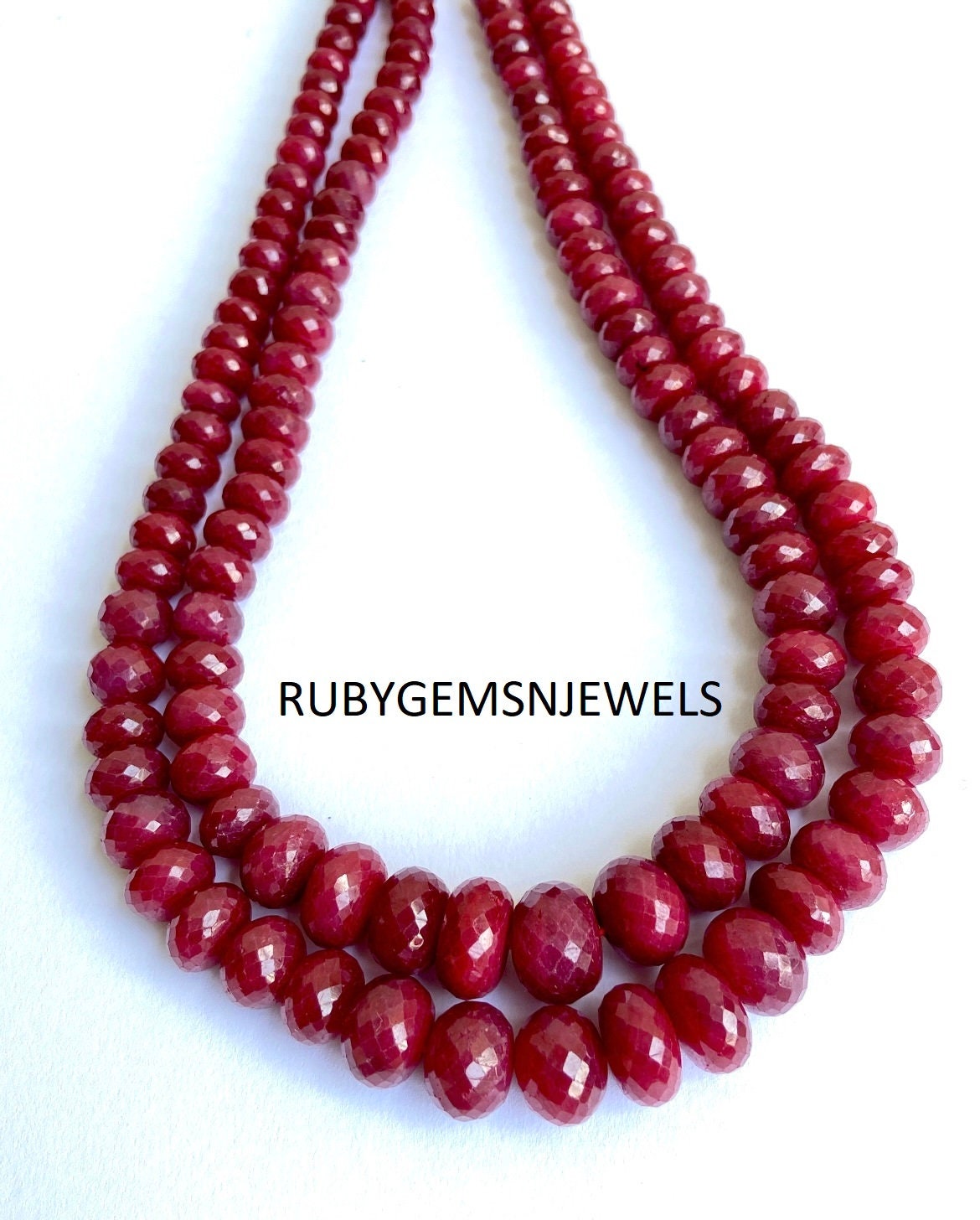 Natural Ruby Beads, Ruby Faceted Beads, Nicely Faceted Ruby Beads ...