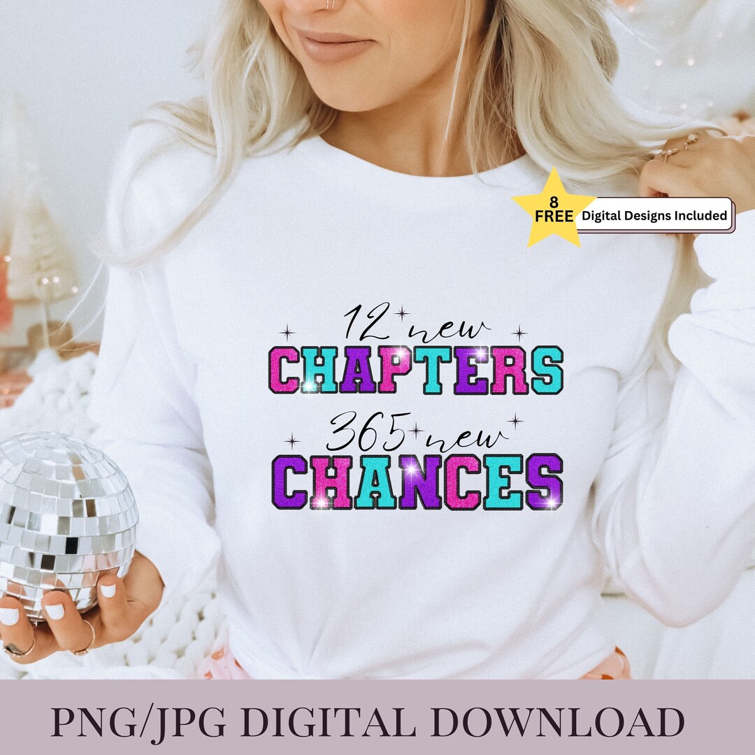 12 New Chapters 365 New Chances Digital Download,new Years Sublimation ...