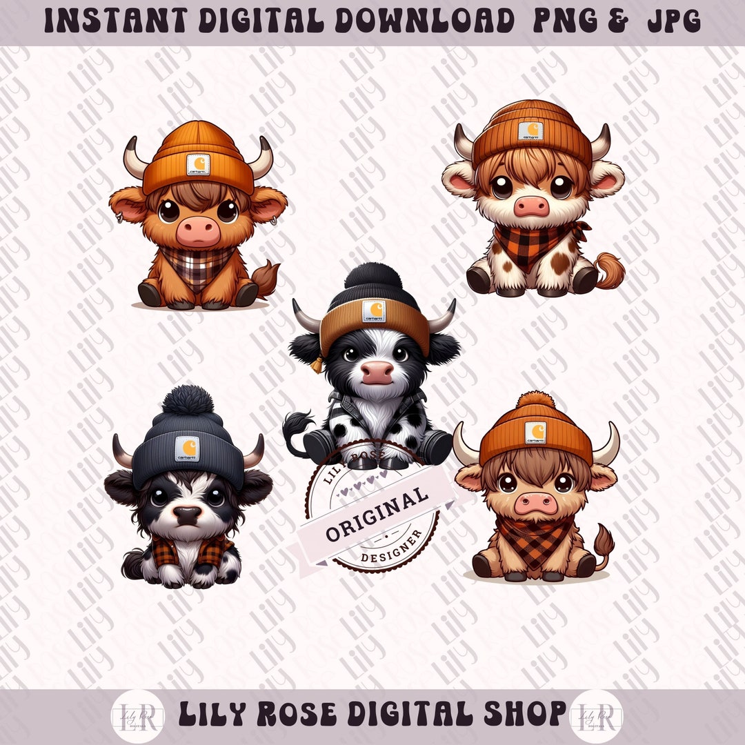 Highland Kuh Png, Highland Kuh Design, Western Png, Kuh-Bundle ...