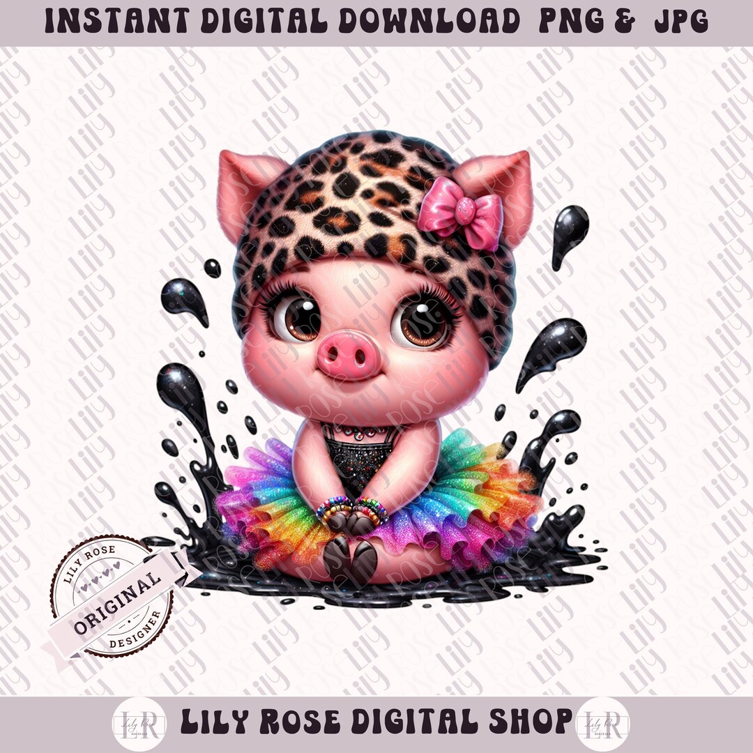 Baby Pig Png, Cute Pig Design,farm Animal Png,farm Sublimation, DTF ...