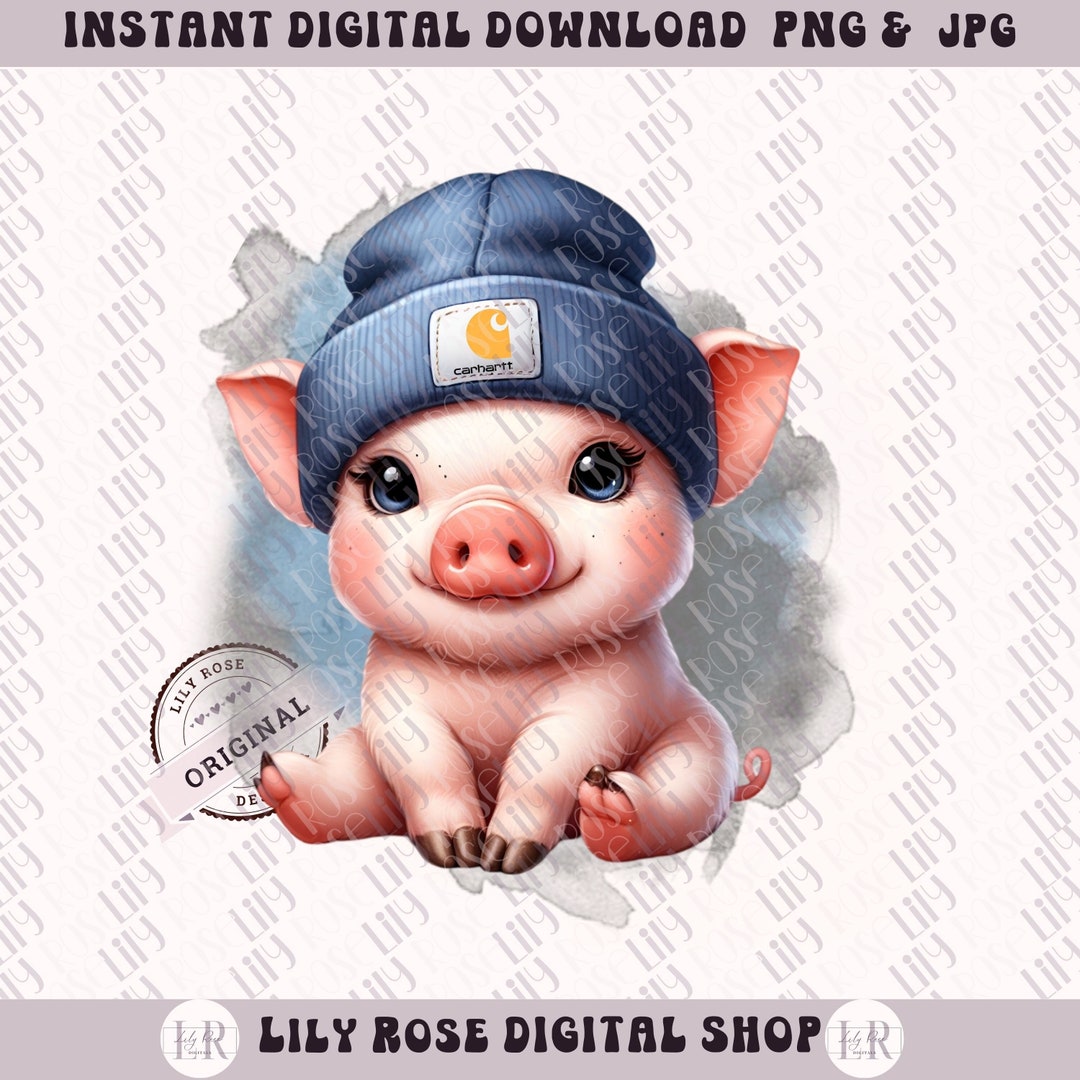 Baby Pig Png, Cute Pig Design,farm Animal Png,farm Sublimation, DTF ...
