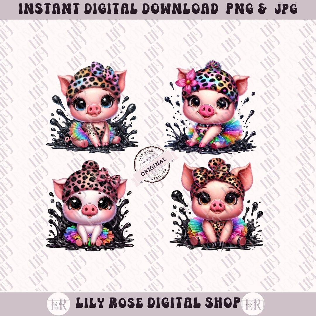 Little Pig Png,baby Pig Digital Download ,baby Pig Png,farm Animals ...