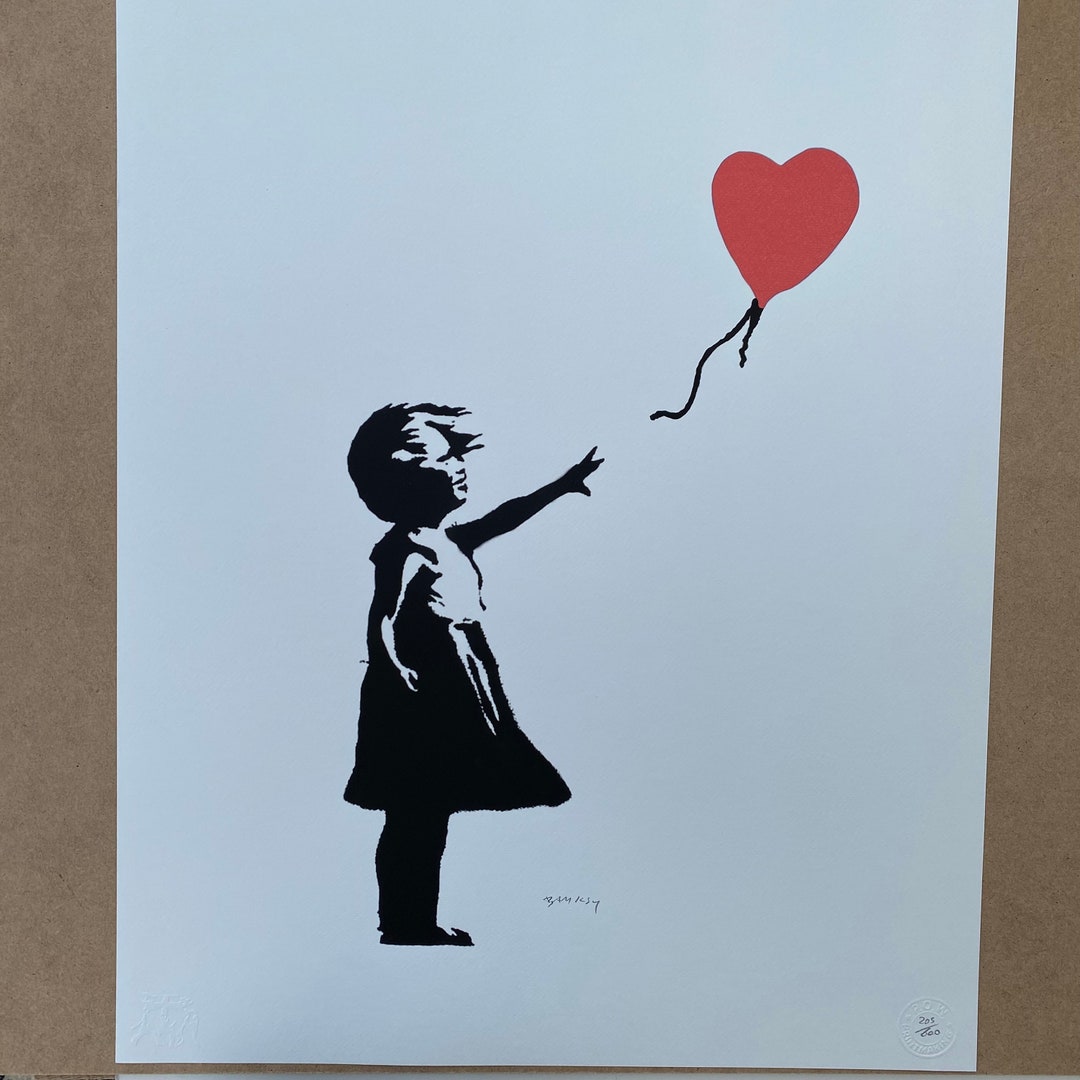 BANKSY Balloon Girl Certificate banksy Signed Banksy Girl - Etsy