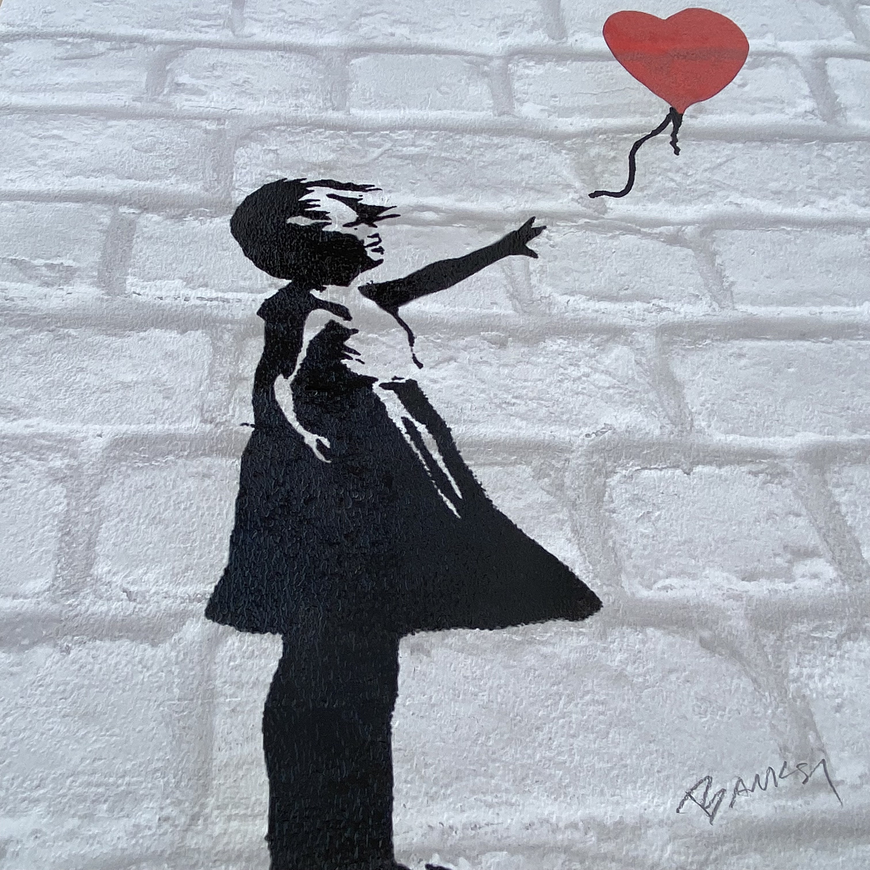 BANKSY Balloon Girl SPRAY Certificate banksy Signed - Etsy