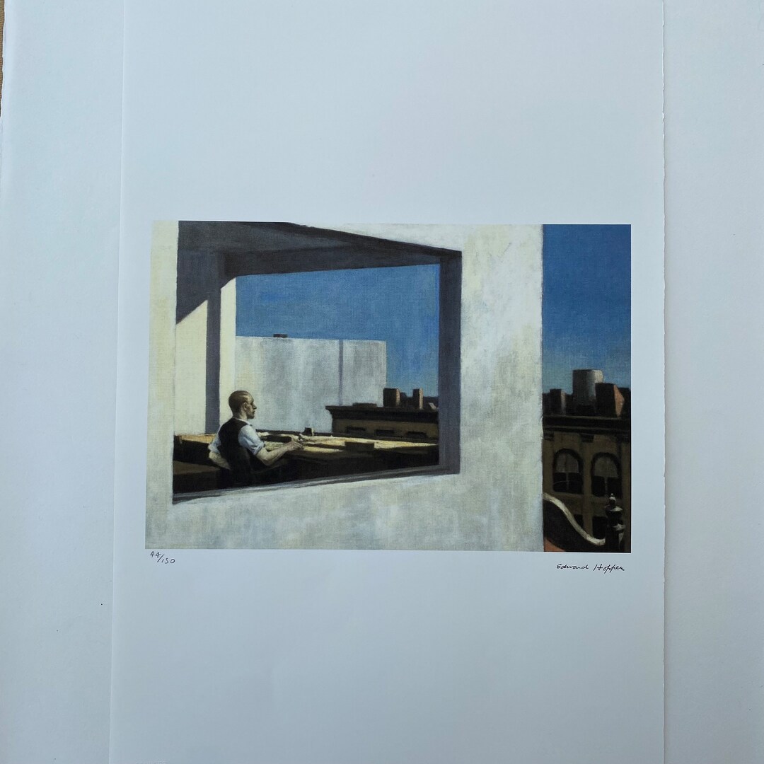 Edward Hopper Lithography Certificate Signed Top Wall Art - Etsy