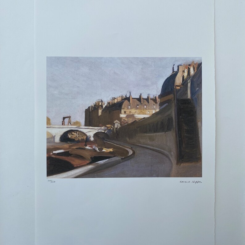Edward Hopper Lithography Certificate Signed Top Wall Art - Etsy