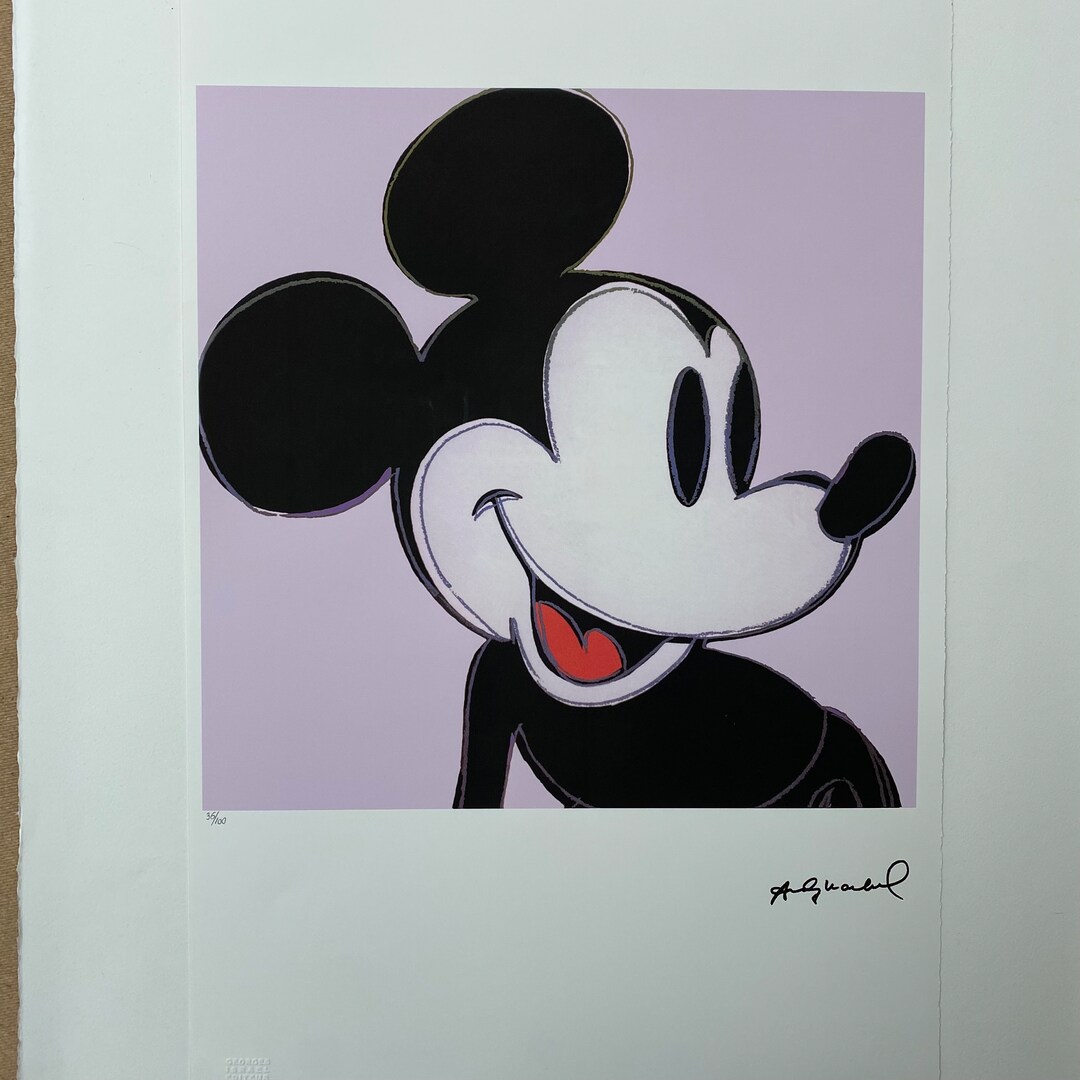 Andy Warhol MICKEY MOUSE Certificate Leo Castelli pop Art - Etsy