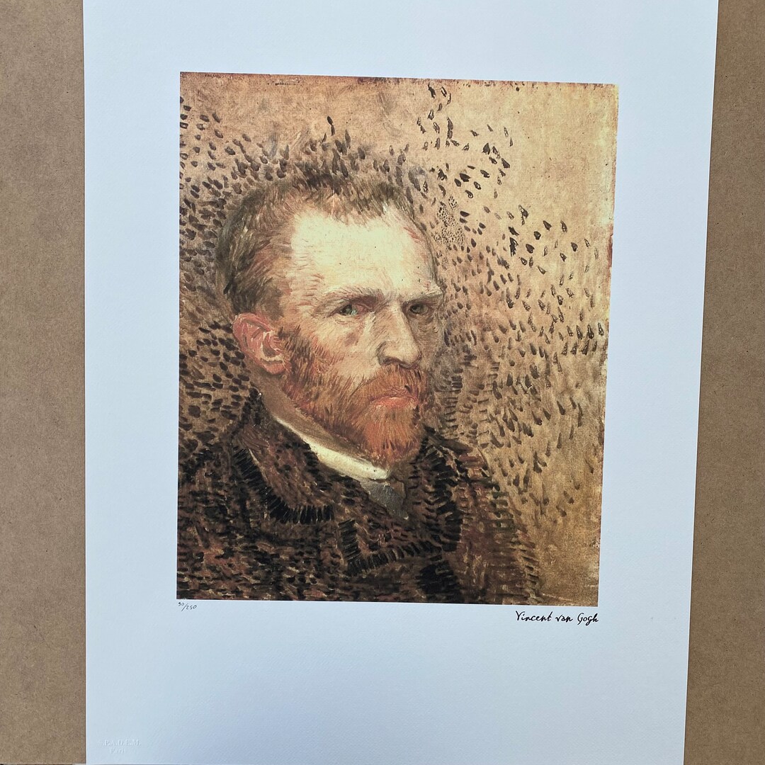 Vincent Van Gogh Self Portrait Lithograph - Etsy