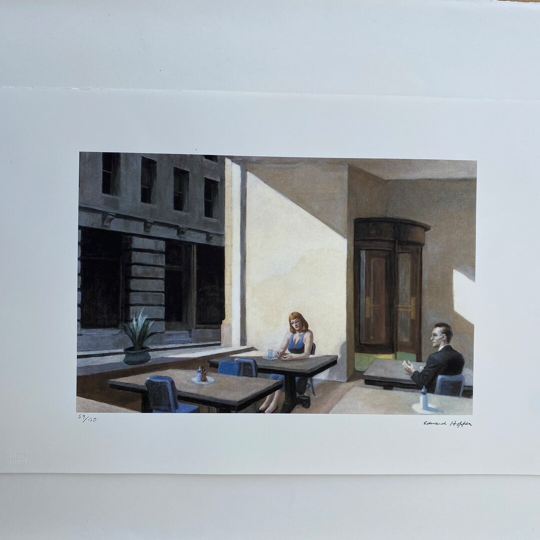 Edward Hopper Lithography Certificate Signed Top Wall Art - Etsy