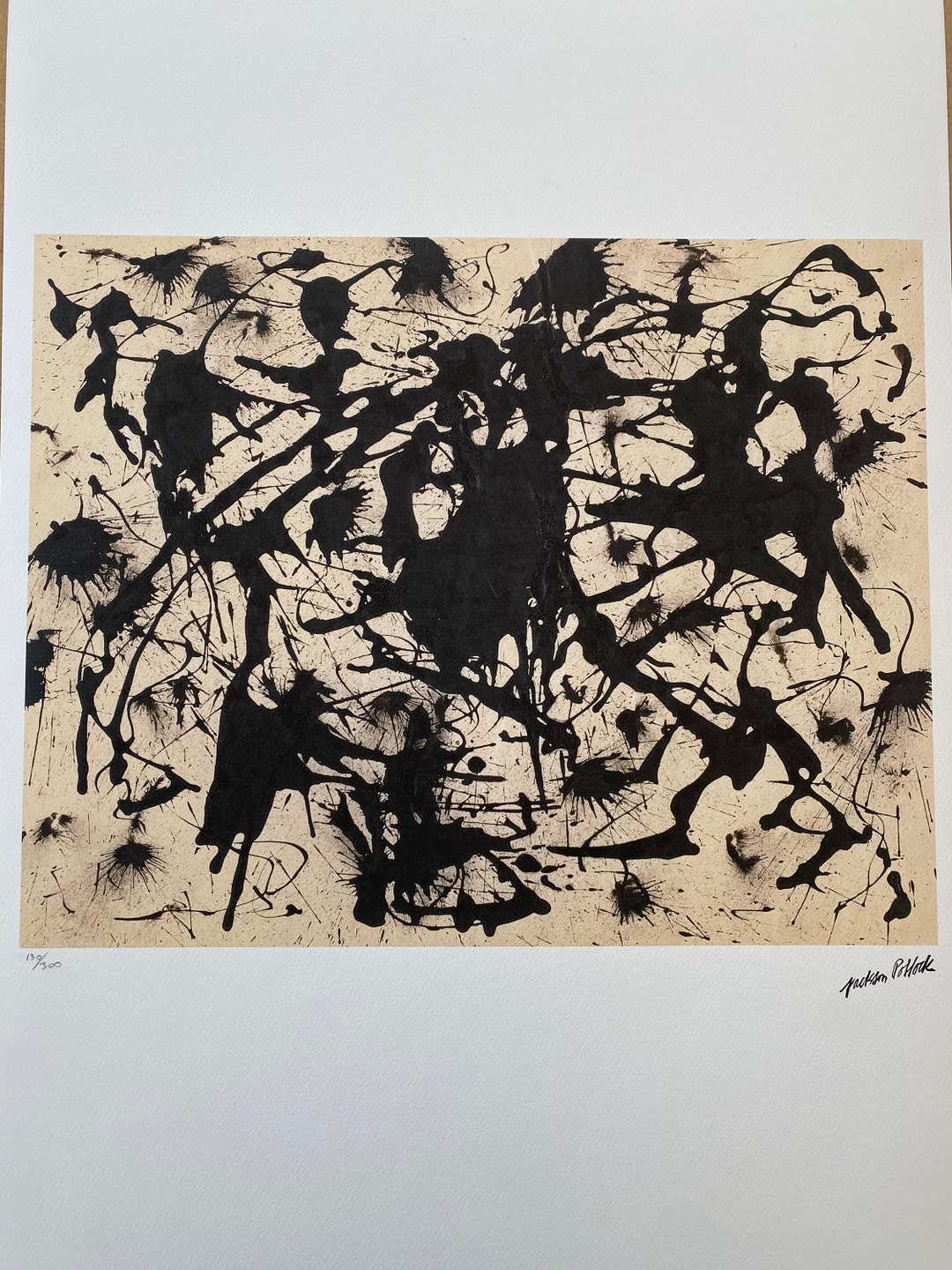 Jackson Pollock modern Abstract Pollock Paiting - Etsy