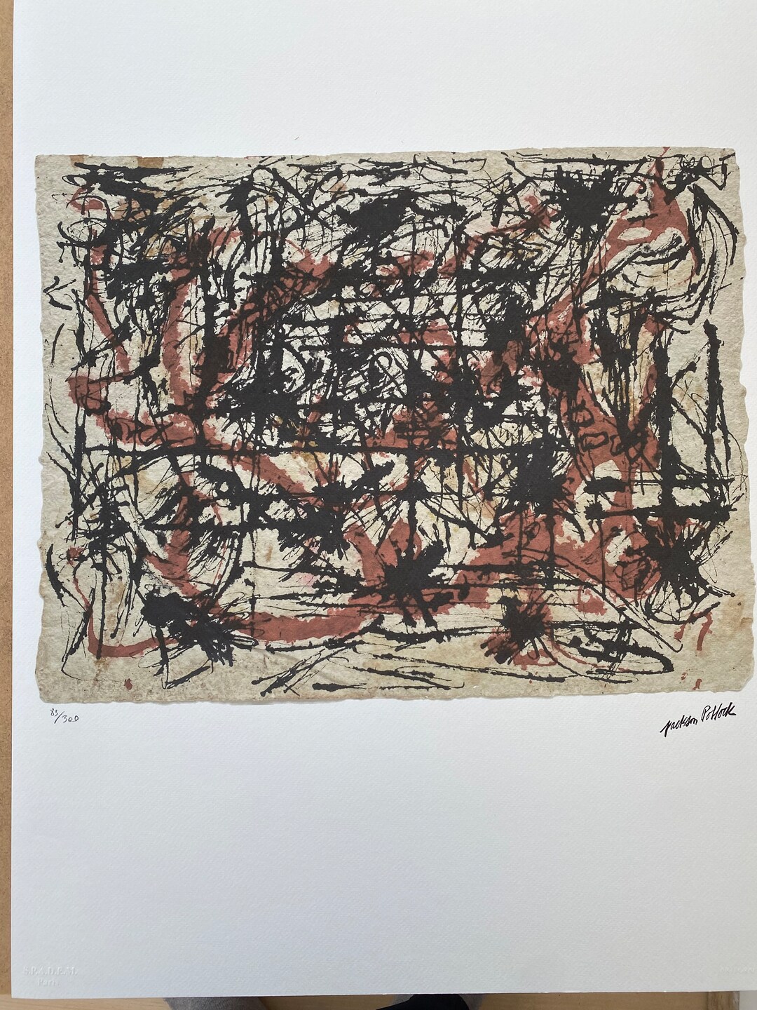 Jackson Pollock modern Abstract Pollock Paiting - Etsy