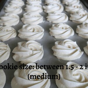 Meringue Cookies, One Dozen Medium Roses, Homemade Sweet Treats - Etsy