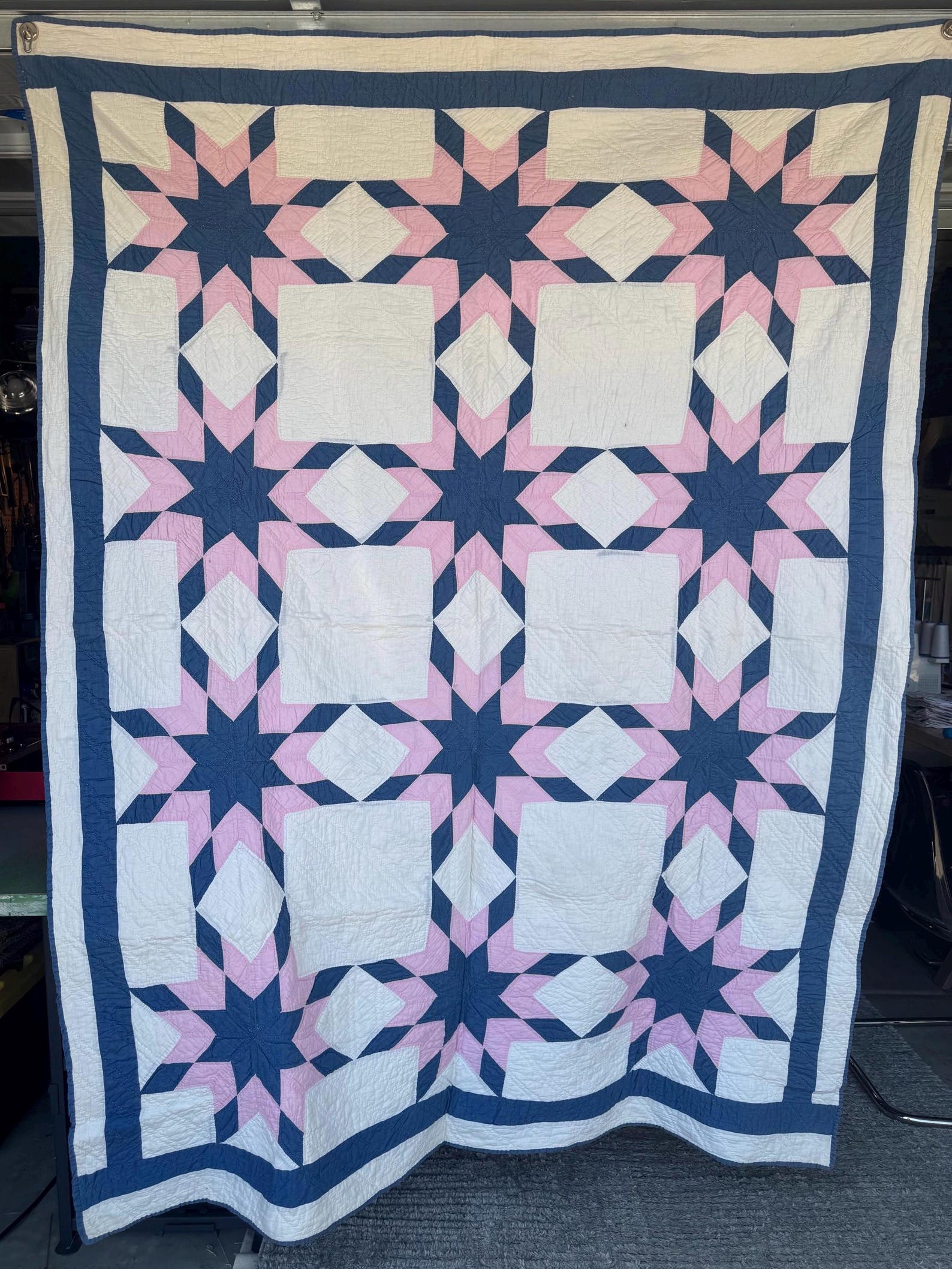 Vintage Quilt – Patriotic Star Pattern | 65” X 83” - Etsy