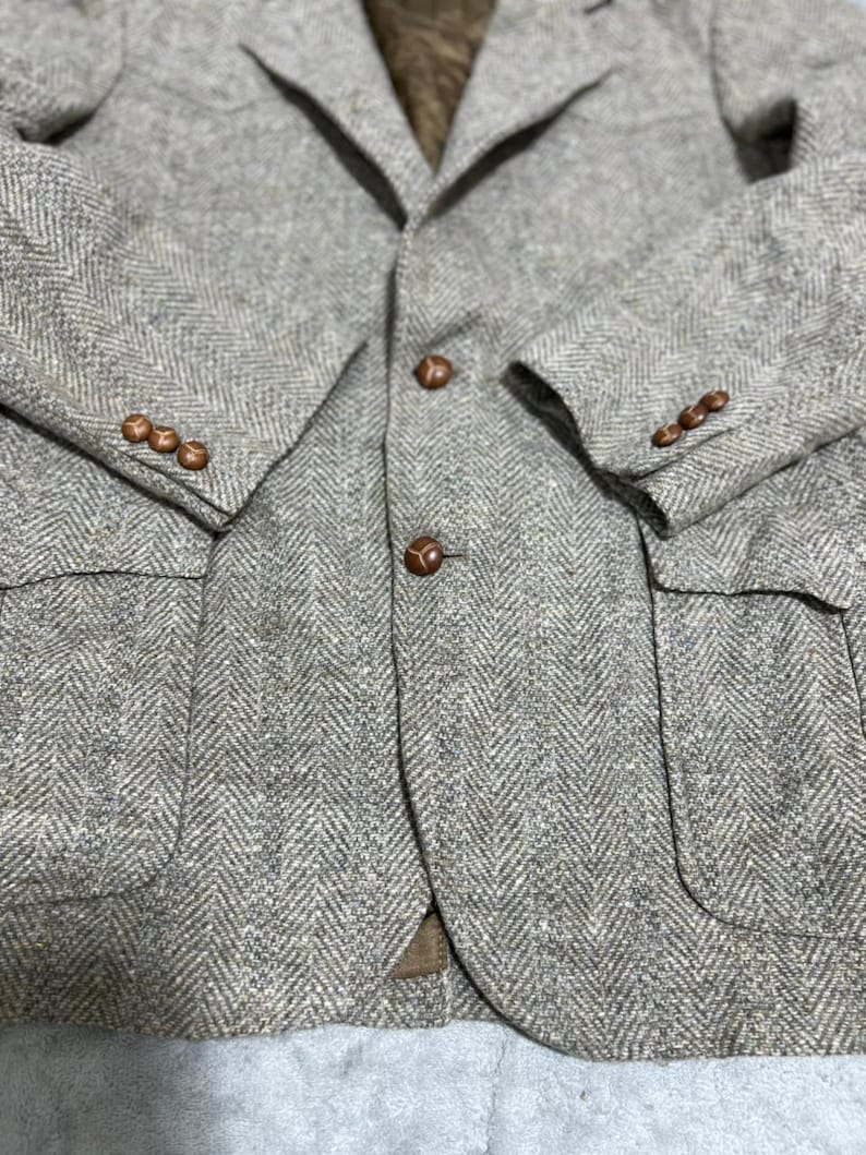Vintage Pendleton Wool Blazer | USA Made Herringbone Tweed Sport Coat ...