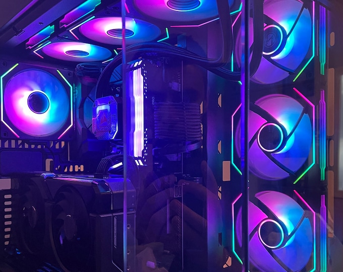 Custom PC Fan Hub Stickers Gaming PC 120mm 140mm - Etsy