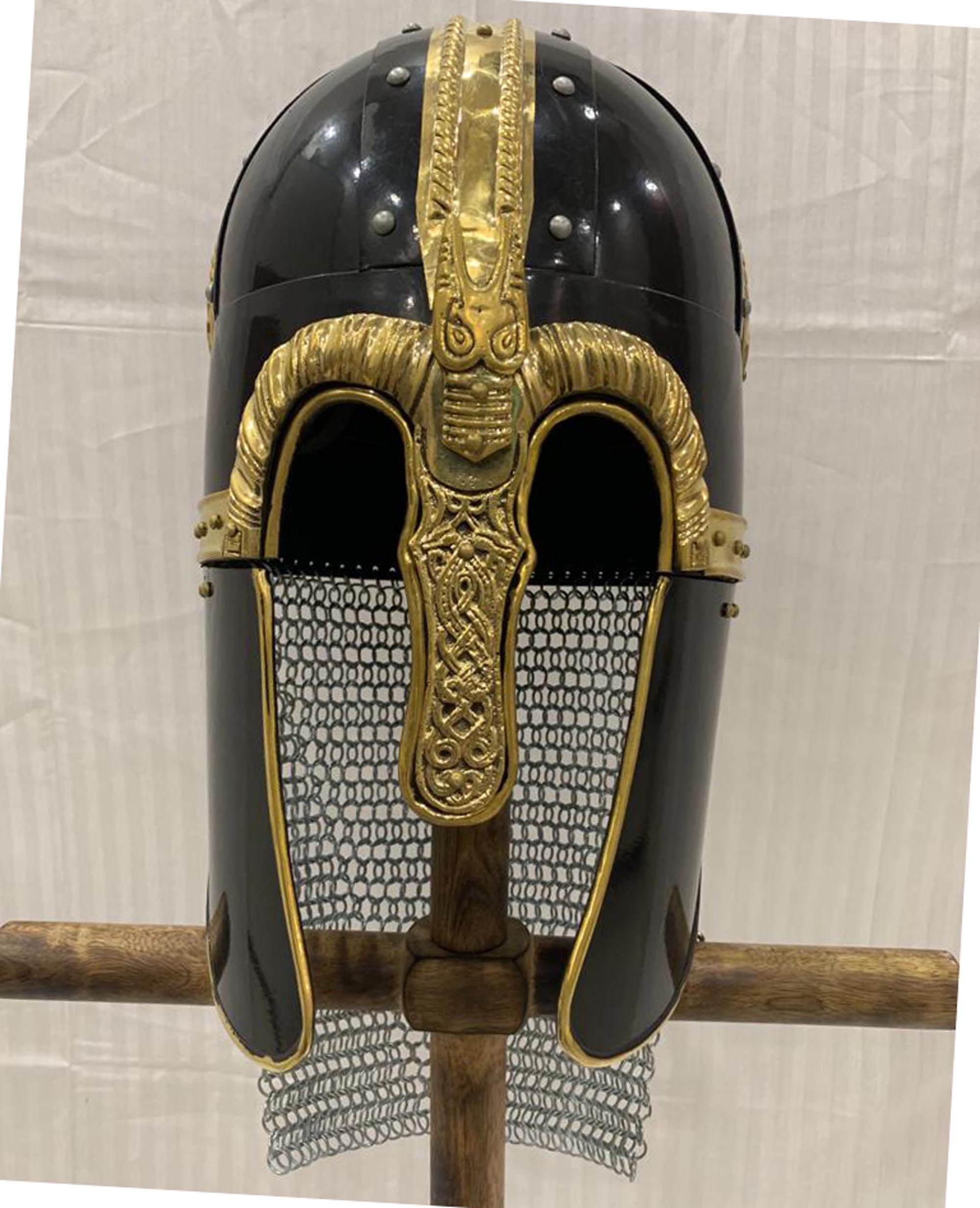 Medieval Metal Coppergate Barbuta Crusader Knight Templar With Butted ...