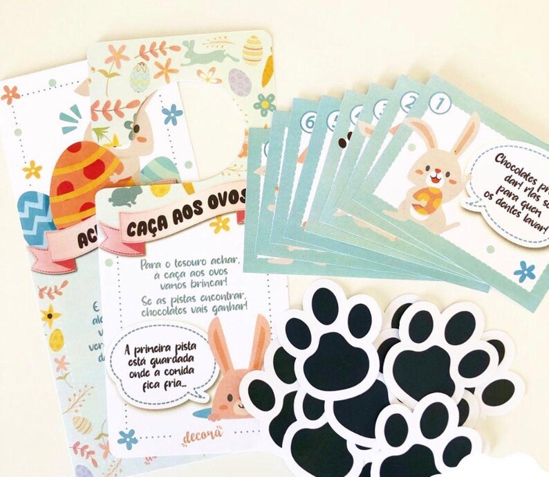 Easter Egg Hunt Game - READY TO PRINT - Pack Includes 2 Signs, 8 Clues ...