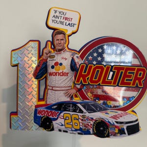 Talladega Nights: the Ballad of Ricky Bobby Custom Cake Topper Shaker ...