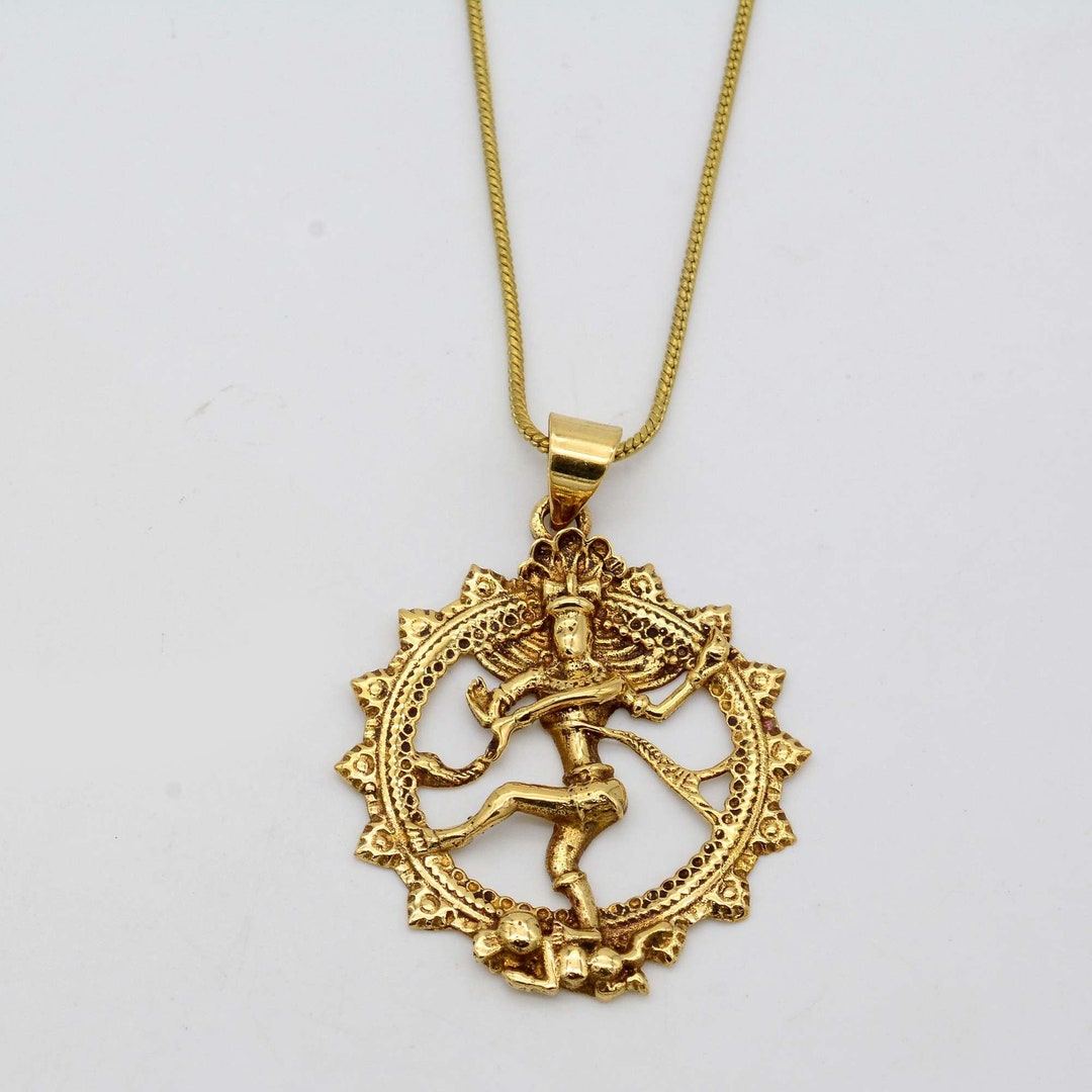 Dancing Shiva Nataraja Pendant Handmade Hindu Jewelry | Om Namah ...