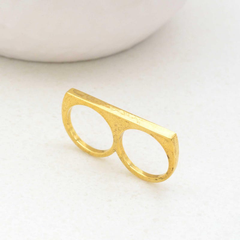 Two Finger Ring - Etsy