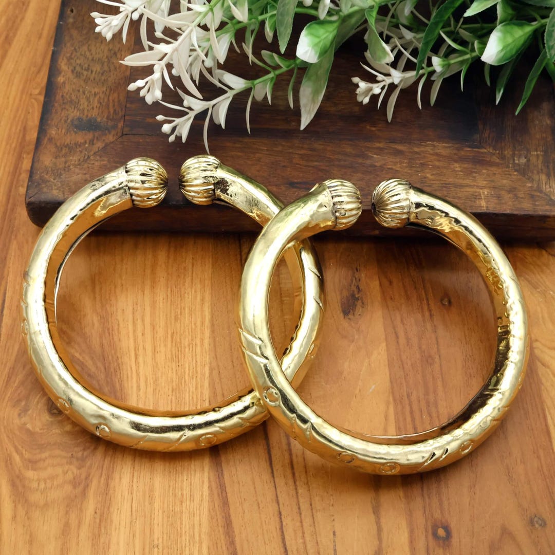 Rounded African Brass Anklet in Small Size,designer Anklet of Women and ...