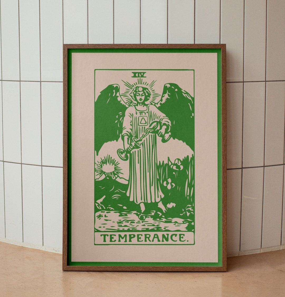 Temperance Card Printable Poster / Printable Wall Decor / Temperance ...