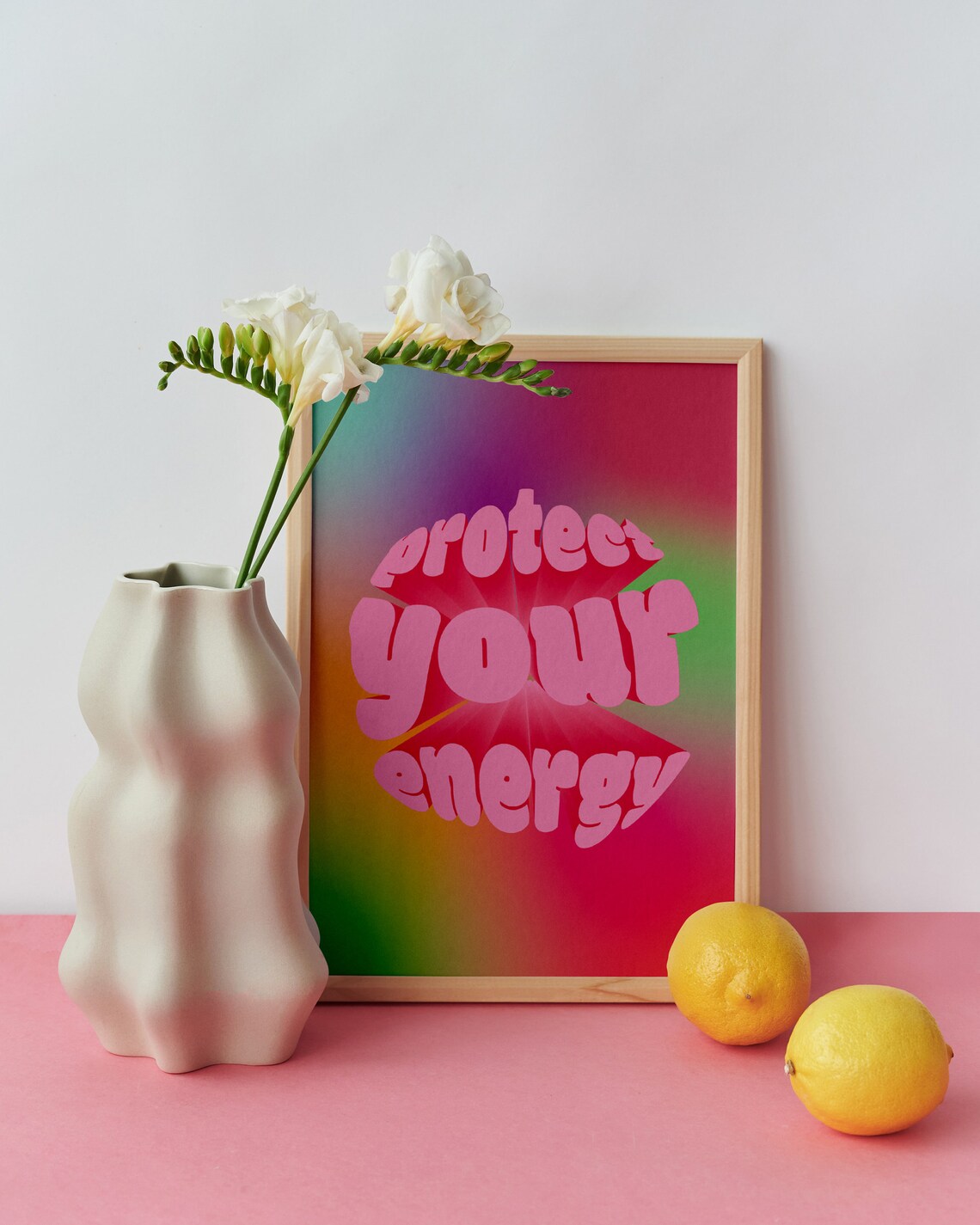 Protect Your Energy Poster | Motivational Quote Wall Art | Digital Self ...