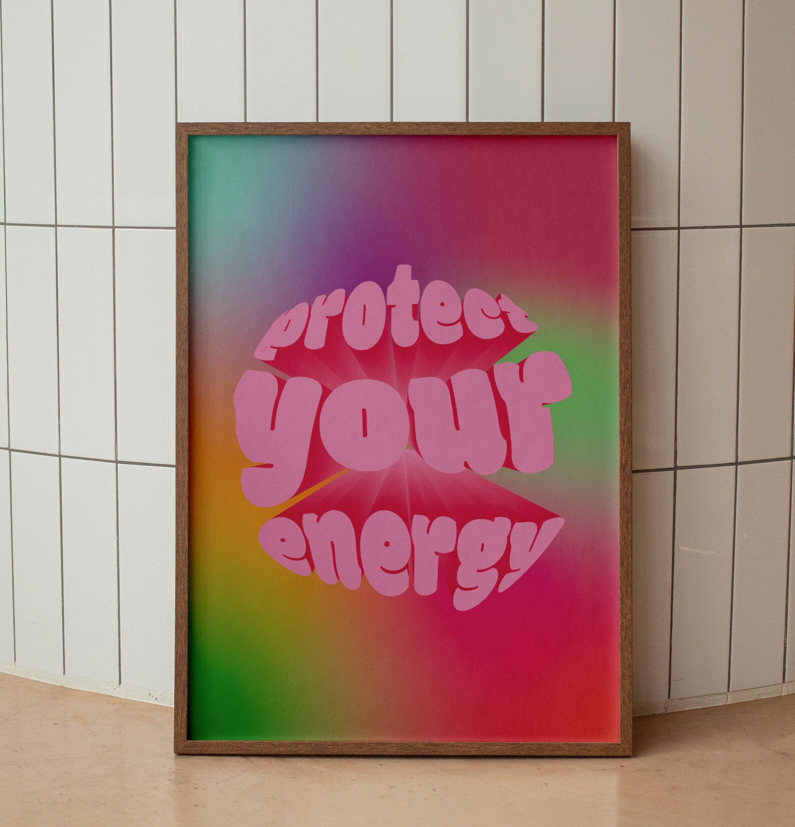 Protect Your Energy Poster | Motivational Quote Wall Art | Digital Self ...