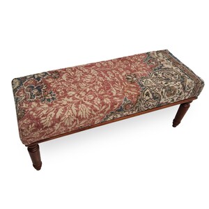 Botanical Bench, Blanket Bench, Bed Side Bench, Turkish Rug Bench ...